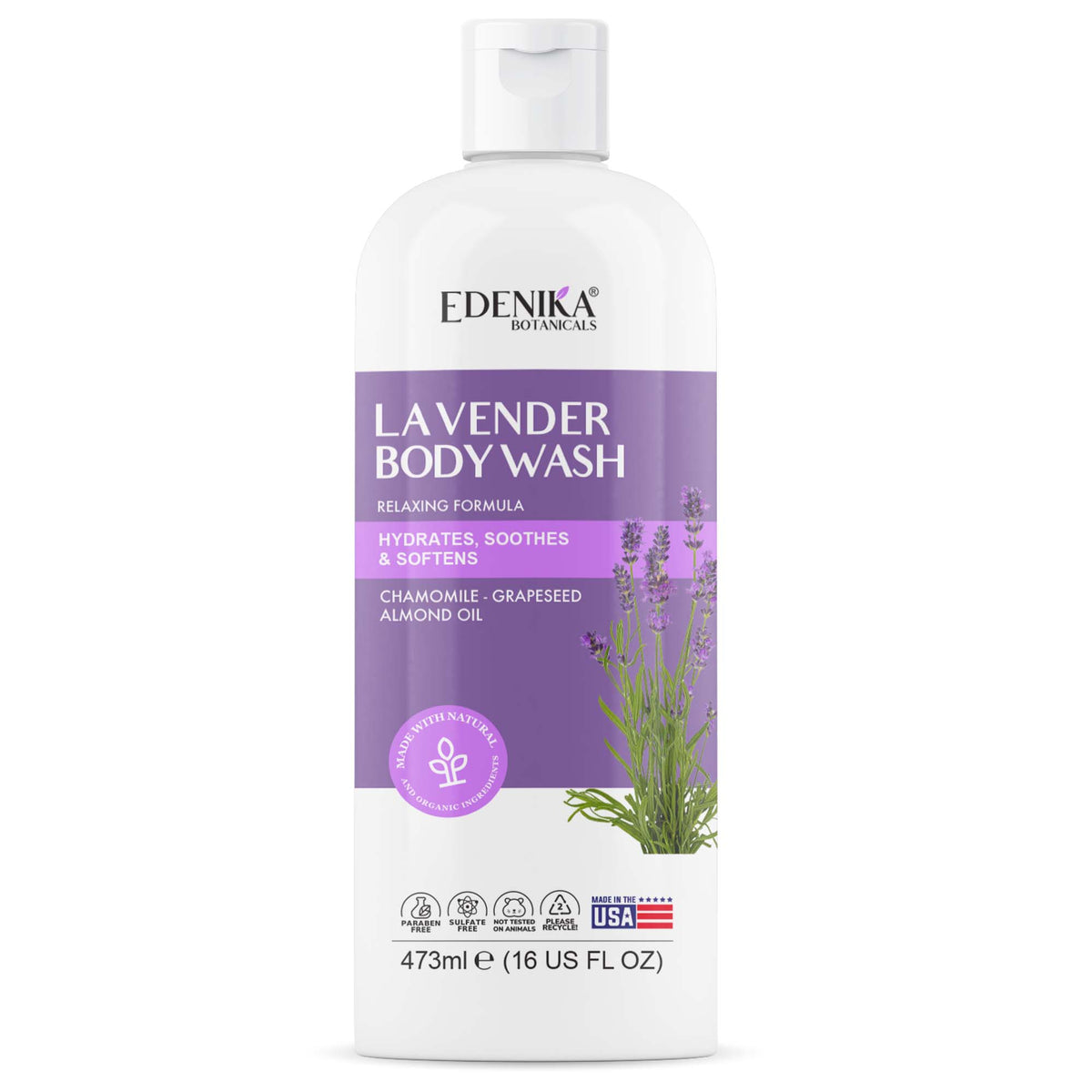 Lavender Body Wash - Relaxing Formula - 16oz – Edenika Botanicals